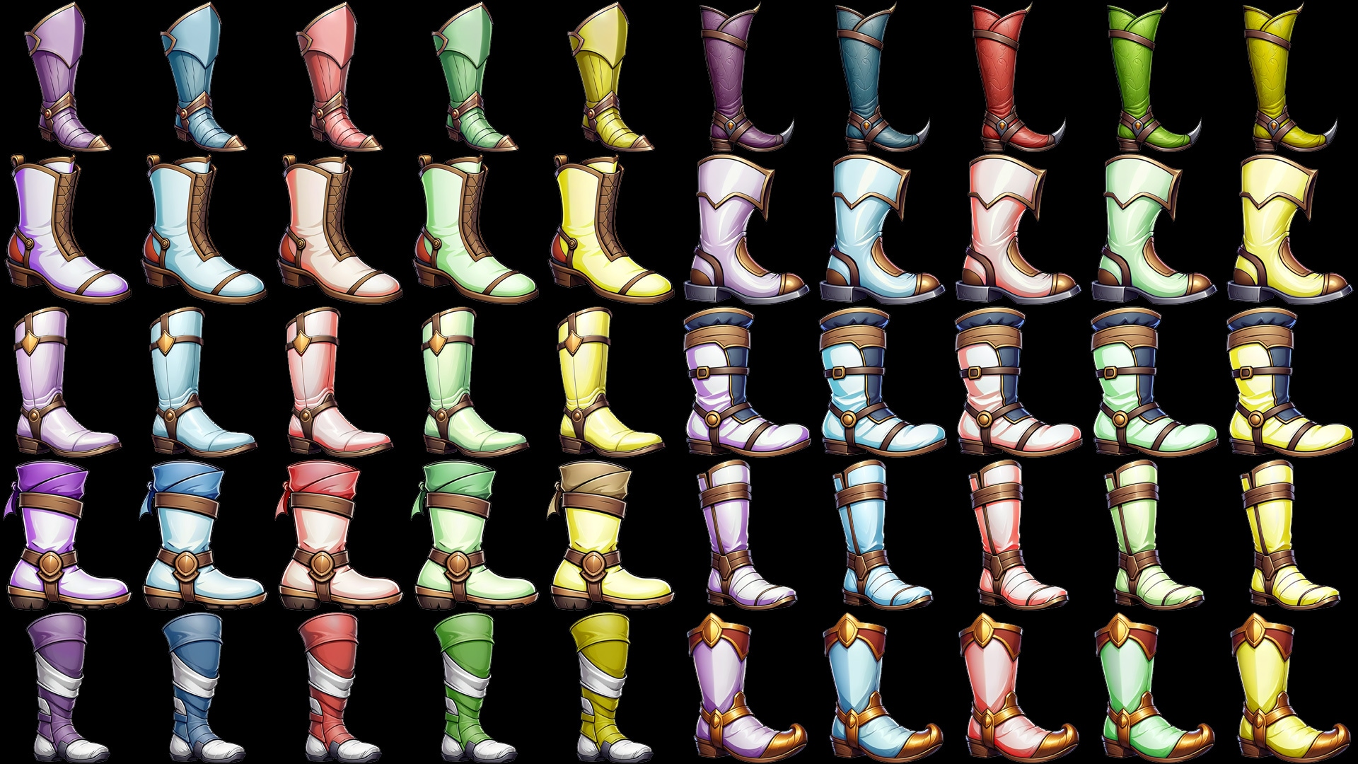 Armor Icons Pack2 Boot In 2d Assets Ue Marketplace